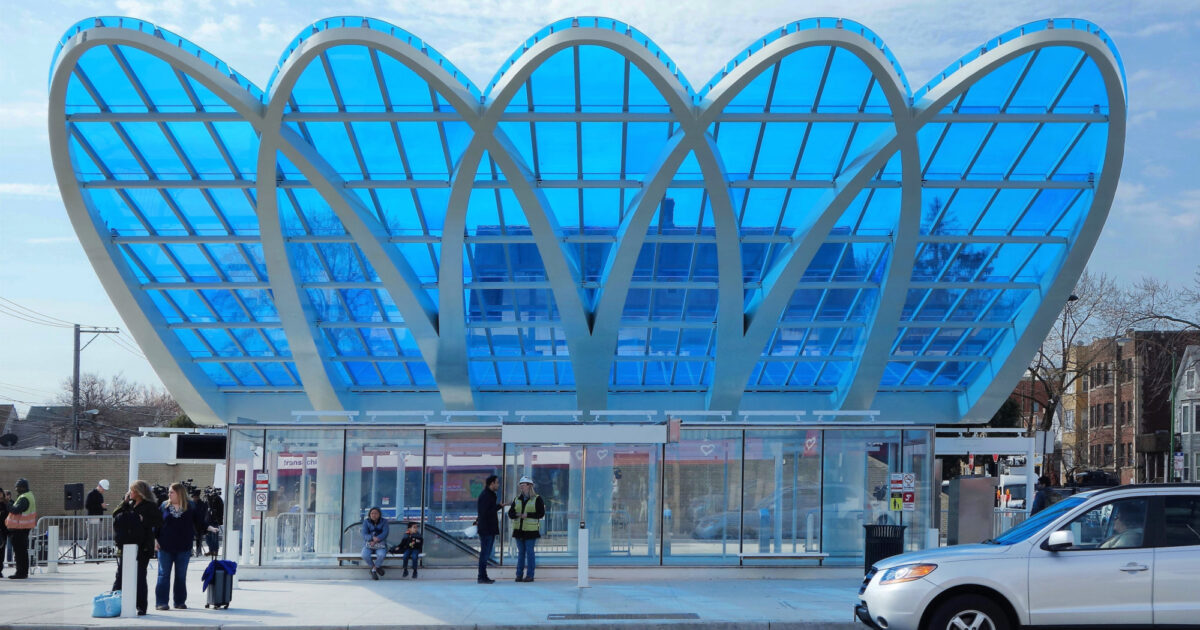 Belmont Blue Line Canopy | Ross Barney Architects