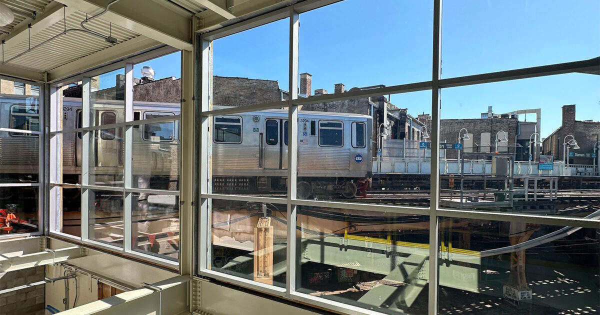 Construction Update on the Damen CTA… | Ross Barney Architects